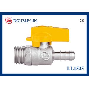 Quality Male X Hose Connector 1/2" X 11mm Brass Gas Ball Valve for sale
