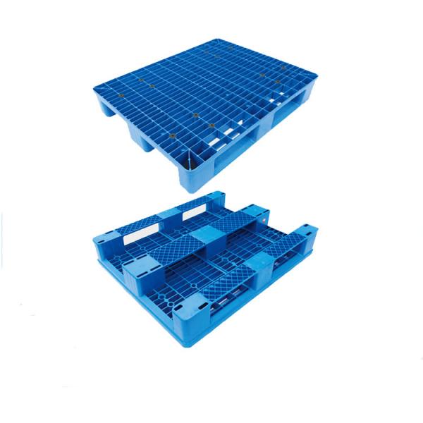 Quality 3 Skids HDPE Pallets Open Deck Plastic Pallet 45*35cm 100*50cm for sale