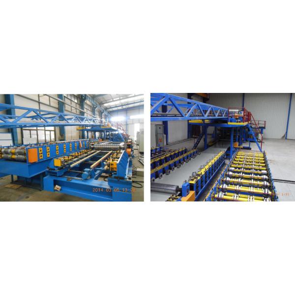 Quality GCr15 Alloy Roll Forming Rock Wool Sandwich Panel Line for sale
