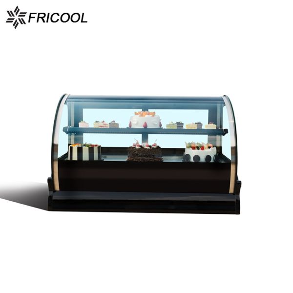 Quality 900mm Refrigerated Bakery Display Case R134a Secop Refrigerated Cake Display for sale