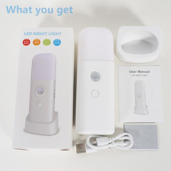 Quality 1.2W 5V Emergency Led Night Light Portable Rechargeable Night Lamp for sale