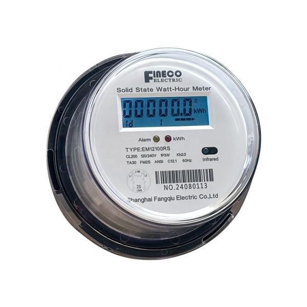 Quality Class1 Accuracy ANSI Multifunction Socket Energy Meter for 200A 120/240V AC Output Voltage for sale