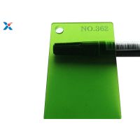 Quality 2mm Translucent Green Coloured Acrylic Sheet Extruded Perspex Plate for sale