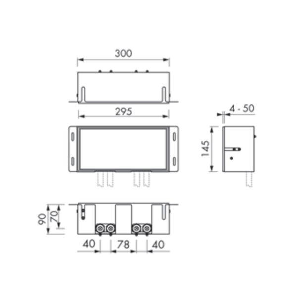 Quality 300x145x90mm Silver Shower Wall Niche Contemporary Style Practical for sale