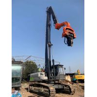 Quality Practical Sturdy Excavator Sheet Pile Driver , Thickened Vibratory Pile Hammer for sale