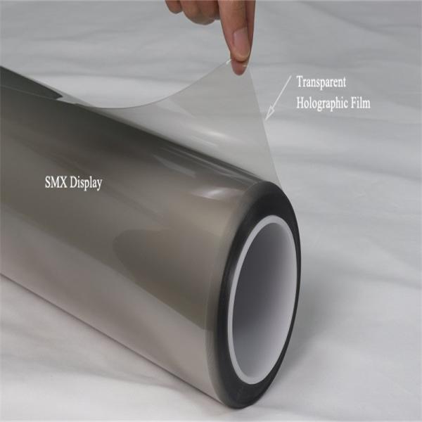 Quality Transparent 3D Holographic Projection Film Rear Window Hologram Projection Film for sale