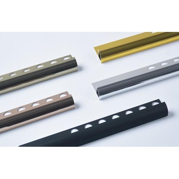Quality Durable Aluminium Tile Edge Trim Protection Silver Color Tile Strip for sale
