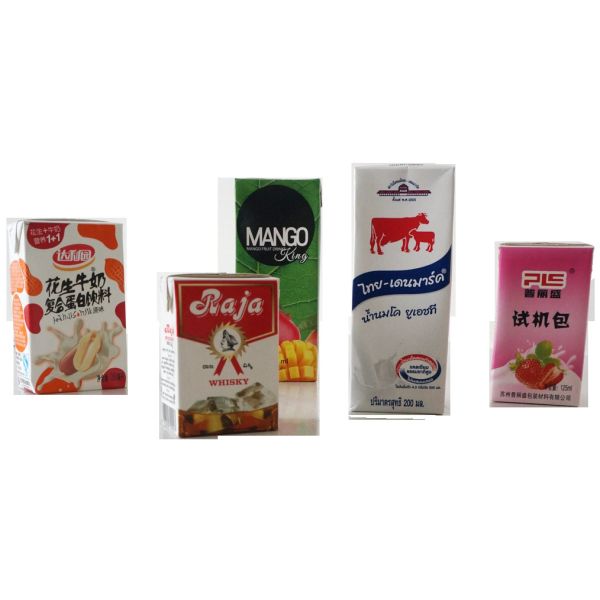 Quality 125ml Multi-layer Laminating Aseptic Packaging Material For Milk, Aseptic Carton for sale
