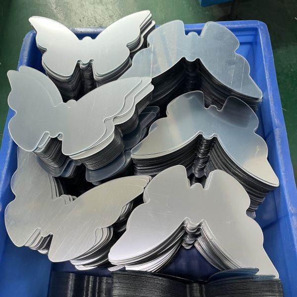 Quality Custom Laser Cut PS Two-Way Mirror Butterfly – Light Transmitting & Customizable for sale