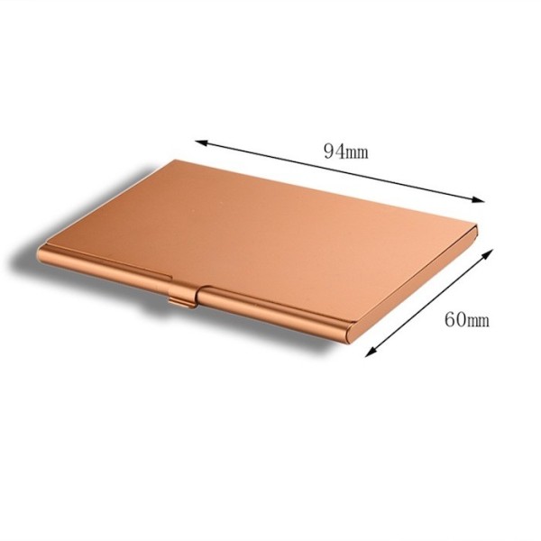 Quality Modern Simplify 94*60mm Aluminium Card Wallets Anodizing Gold Color for sale