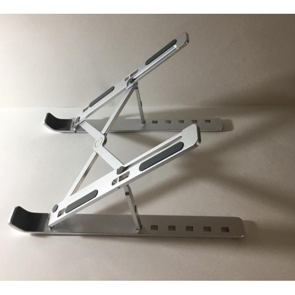 Quality Stamping Machining 4mm Macbook Pro Foldable Stand / Aluminum Ipad Holder for sale