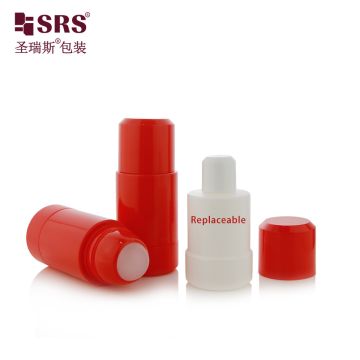 Quality Replaceable Customization Empty Skincare Deodorant Gel Solid Color Roller Bottle for sale