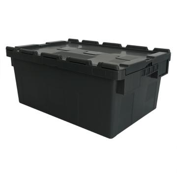 Quality Clear Waterproof Logistic Storage Plastic Storage Box with Hinged Lid and for sale