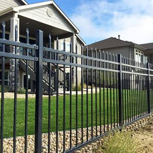 Quality Residential Area Zinc Steel Guardrail Fence Park School Wrought Iron Fence Villa for sale