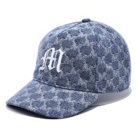 Quality 4 Eyelet Washed Cotton Denim Baseball Cap With Embroidered Logo for sale