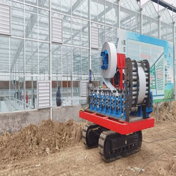 Quality 5000kg Mobile Guard Gutter Rolling Machine For Tile Forming for sale