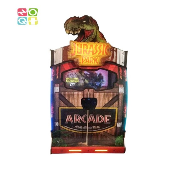 Quality Coin Op Simulating Jurassic Park Arcade Machine For 2 Players for sale