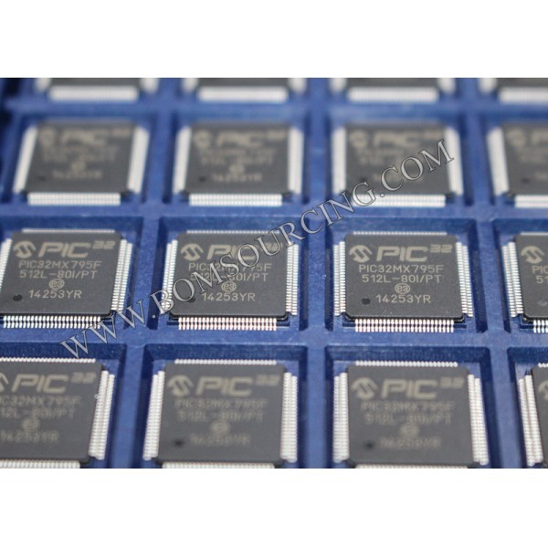 Quality CMOS MCU Flash Programmable IC Chip 80MHz PIC32MX795F512L-80I/PT for sale