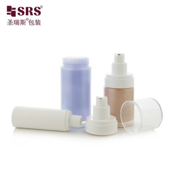 Quality AB001 15ml 30ml 50ml Round Luxury Glass Lotion Pump Bottle Replaceable Type for sale