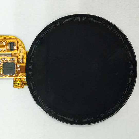 Quality 3 Inch Round Thin Cover Glass GFF Touch Panel 85% Transparency for sale