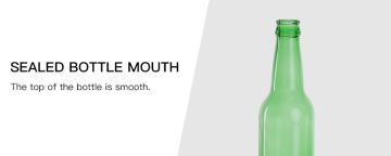 Factory Price 200 Ml 330 Ml Green Soad Unique Beer Bottle with Crown Lid