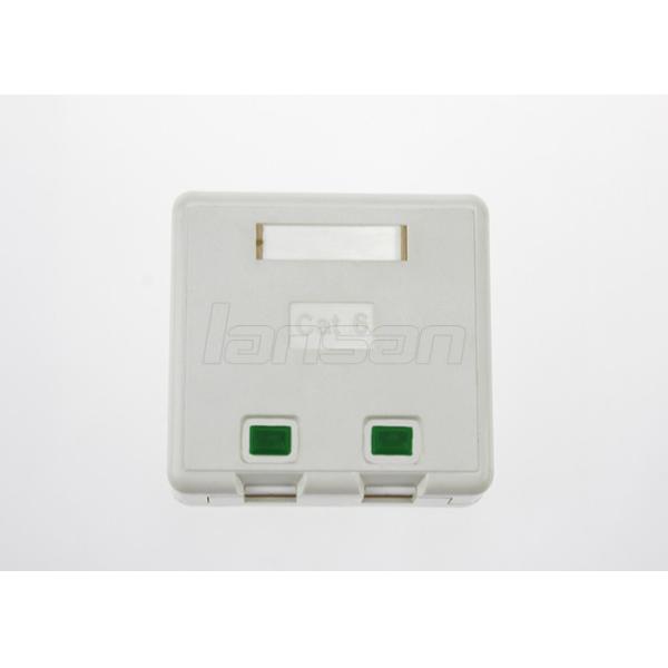 Quality High-impact Flame Reisistance Plastic Two Port Cat6 Surface Mount Box for sale