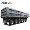 china CIMC HUAJUN 40 Ton 3 Axle Multi Axle Hydraulic Dump Tipper Trailer for Trucking
