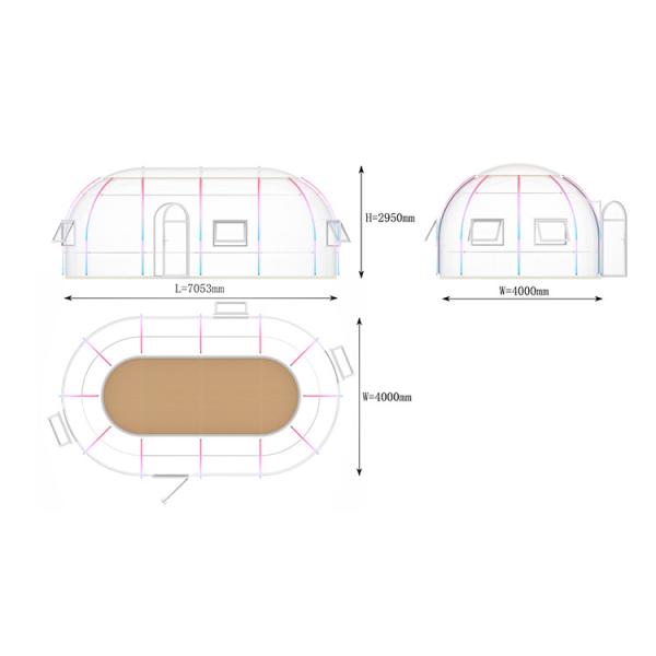 Quality Transparent Igloo Bubble Tent Snow Resistant Dining Bubble Tent for sale