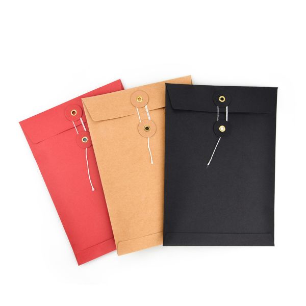 Quality Custom Size Kraft String and Washer Closure Envelopes for Confidential Correspondence for sale