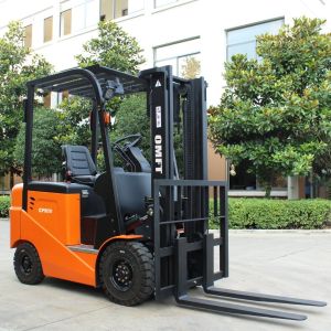 Quality CPD20 Electric Forklift Truck with 3m Two Stage Full Free Mast Duplex Full Free for sale