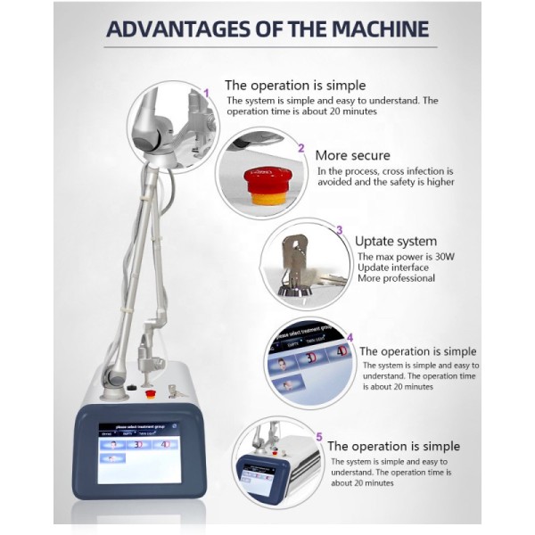 Quality Fractional CO2 Laser Skin Resurfacing Machine For Stretch Marks Scar Removal for sale
