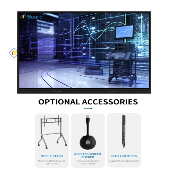 Quality Intelligent Blackboard with 75 86 Inch Android touch panel board with camera and for sale