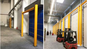 Height Restrictor Building Protection Protects doorframes Anti-Collision Guardrails