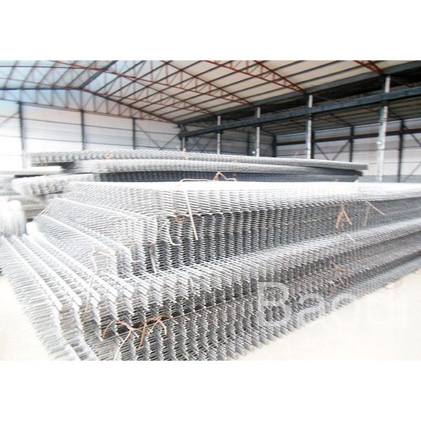 Airport Strong Rebar Concrete Wire Mesh Panels With Rectangular Grids ...
