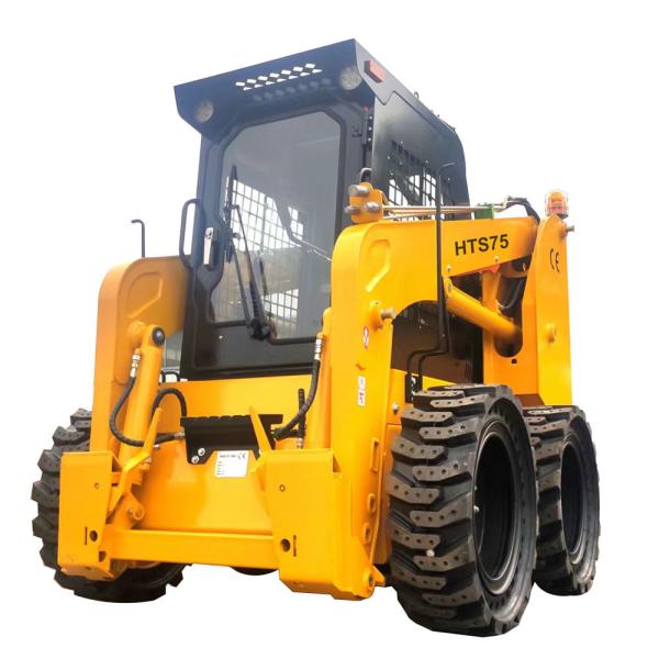 Quality HTS75 Hydraulic Skid Steer Machine With Bucket Grapple Attachment for sale