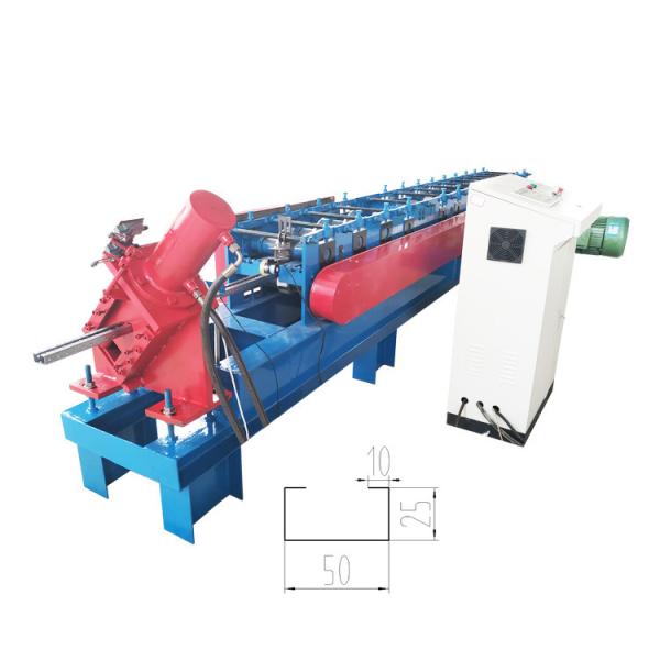 Quality 16 Rows Purlin Roll Forming Machine / C Channel Roll Forming Machine Width 80 for sale