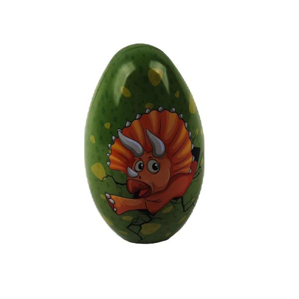 Quality Easter Metal Egg Shaped Tin Container for Customized Packaging for sale