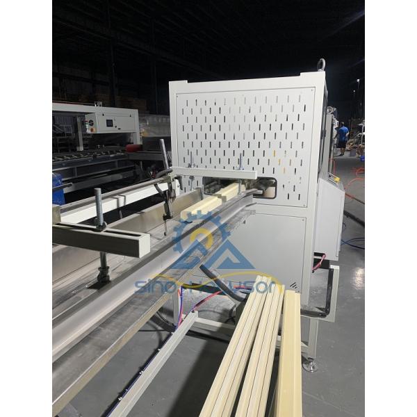 Quality 3'' Rectangular WPC/PVC Solid Wooden Door Frame Profile Making Extrusion Machine for sale