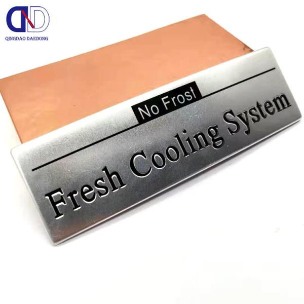 Quality Custom Metal Logo Sticker for Branding Your Products Effectively for sale