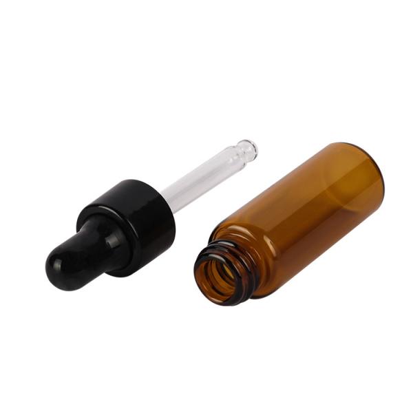 Quality Amber Small Glass Dropper Bottles Customizable Sample Dropper Bottle 1ml 2ml 3ml for sale