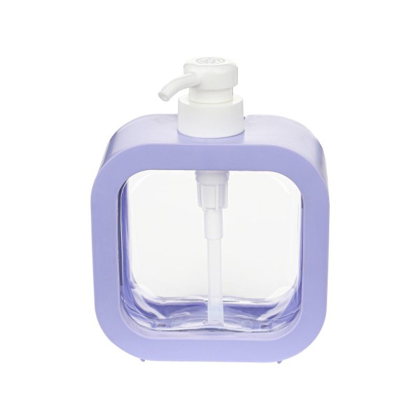 Quality 500ml PET Lotion Bottle Double Layer Press Type Bottle Purple for sale