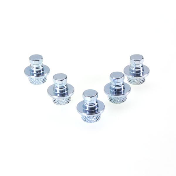 Quality Custom Knurled Positioning Column M2.0-M16 Blue Zinc Plated for sale