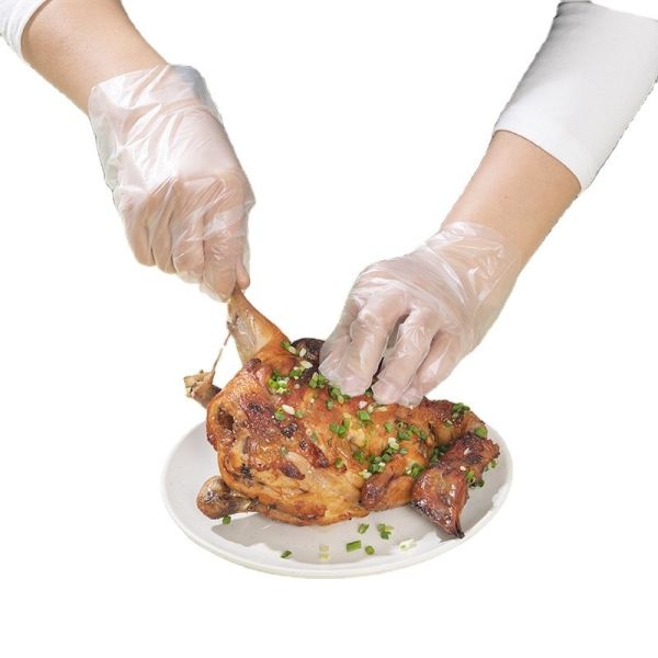 Quality Transparent PE Plastic Clear Plastic Disposable Gloves Household Catering For Thick Winter Cleaning for sale