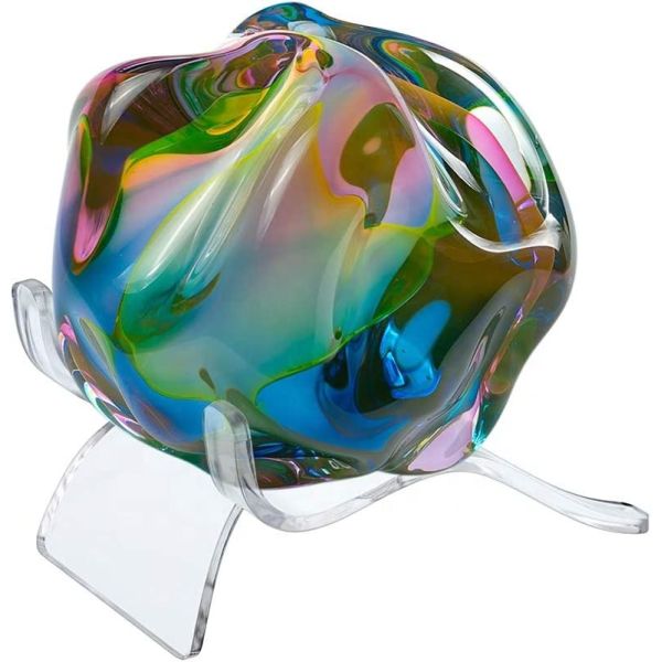 Quality Acrylic Triangle Display Holder Display Stands for Geodes Rock Mineral Agate Fossil Coral for sale