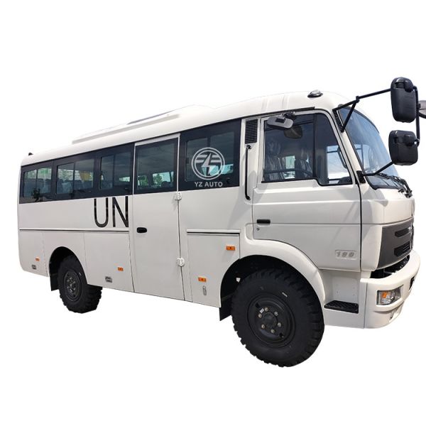 Quality Manual Transmission Dongfeng 4X4 Left Hand Drive Tourist 10-19 Seats UN Passenger Diesel Coach off Road Bus for sale