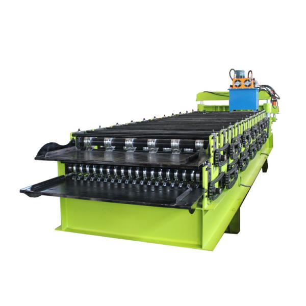 Quality Ibr Roof 0.8mm Sheet Roll Forming Machine Double Deck Full Automatic for sale