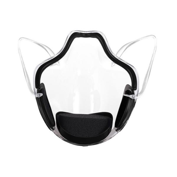 Quality Black Janpanese Style Reusable PC Clear Mouth Shield Mask Visor Medical for sale