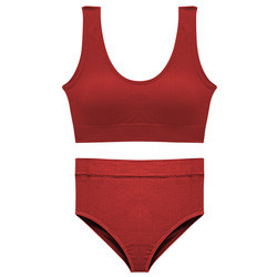 Quality Seamless Plus Size Bra Sets Breathable Full Brief Underwear Sets for sale