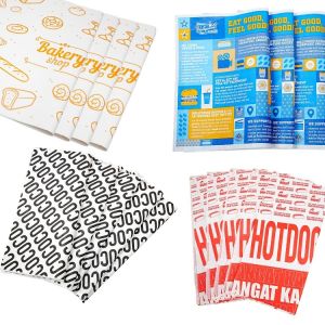 Quality Eco-friendly customized biodegradable greaseproof paper hamburger sandwich for sale
