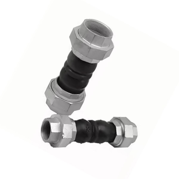 Quality DN65 Malleable Iron Union threaded Rubber joint with ss304 Booster Ring for sale
